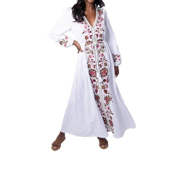 Allison New York | Dresses | New Allison New York Floral Embroidered ...